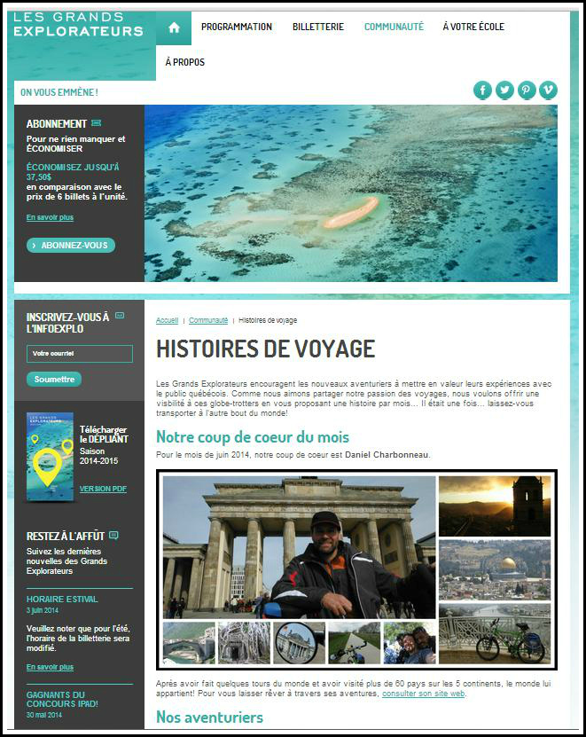 daniel charbonneau les grands explorateurs1 | Conférence voyage.ca